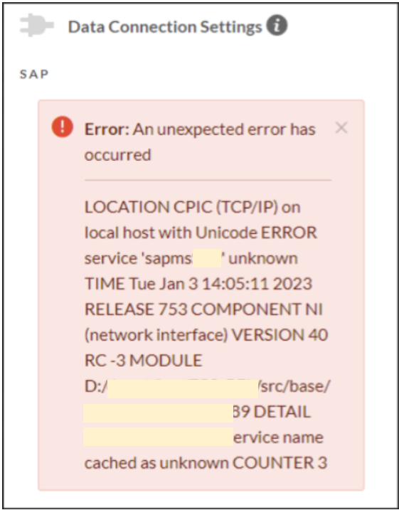 Error Message Service Xxxxxxx Unknown
