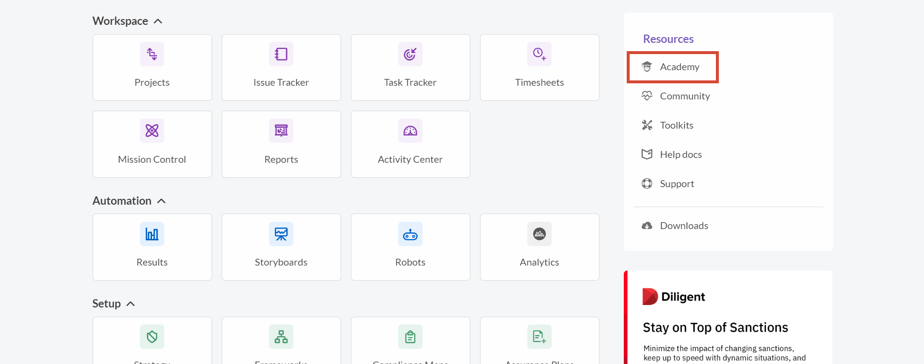 Come and see the new and improved Diligent Academy courses!