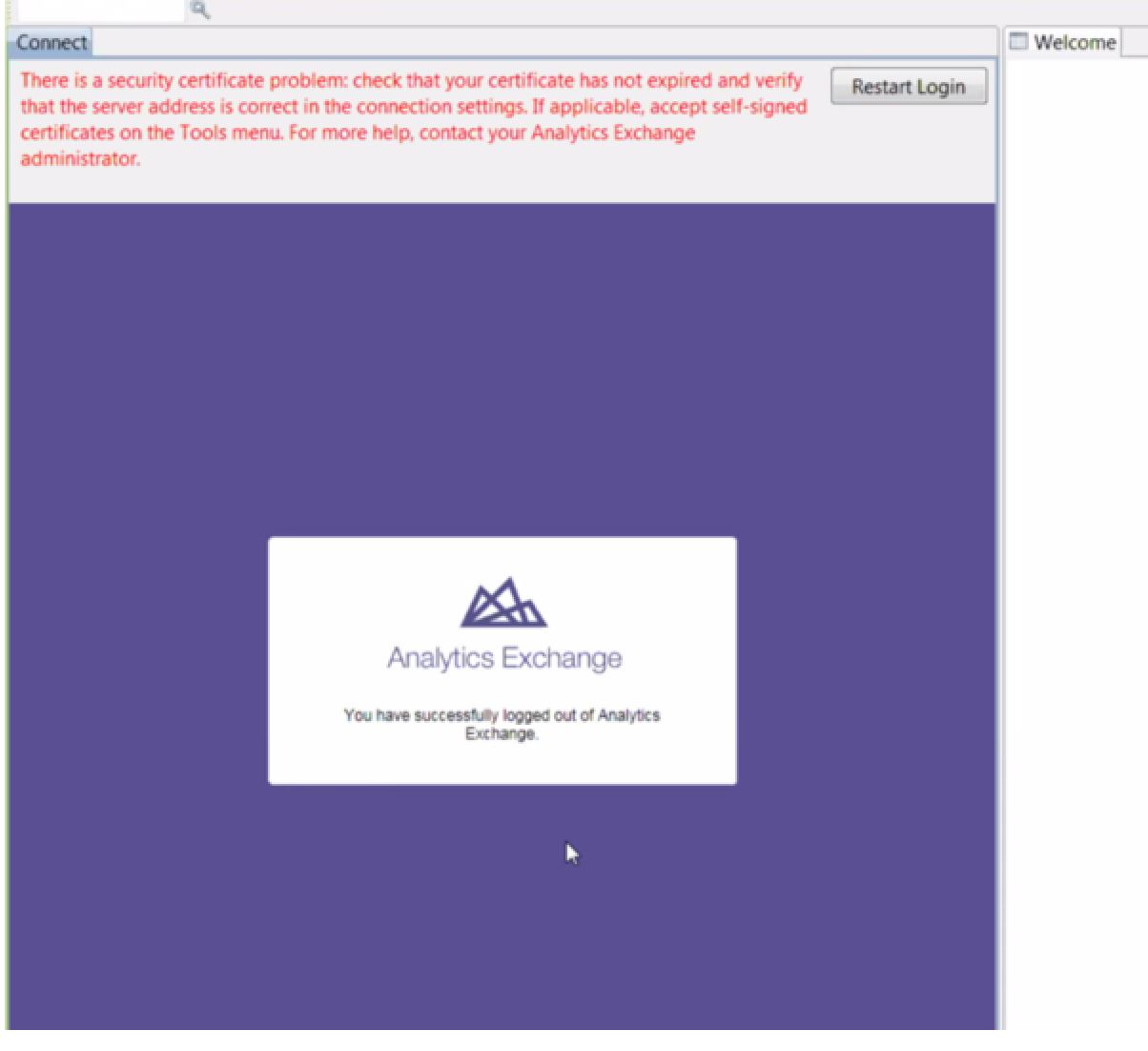 AX Client Error: There is a security certificiate problem