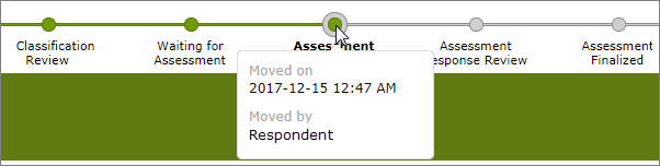 Assessments: Survey Data Gathering Screen - Navigating in Assessments (AQ)