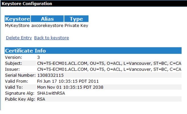 How to check which certificate is in use by AX Server