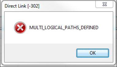 Multiple logical paths defined