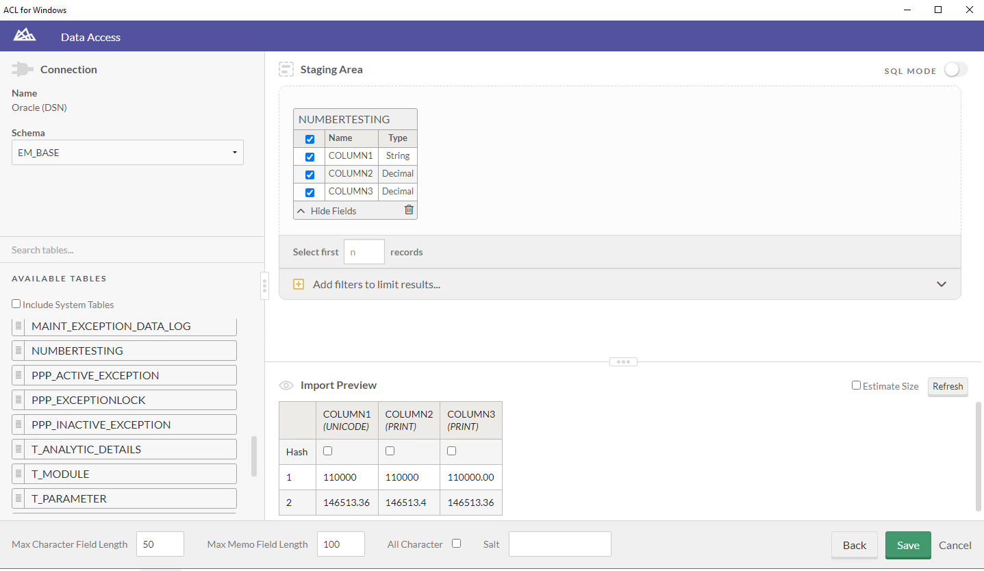 ACL for Windows/Robot Agent - ACL Connector for Oracle 2.0 - Unable to ...