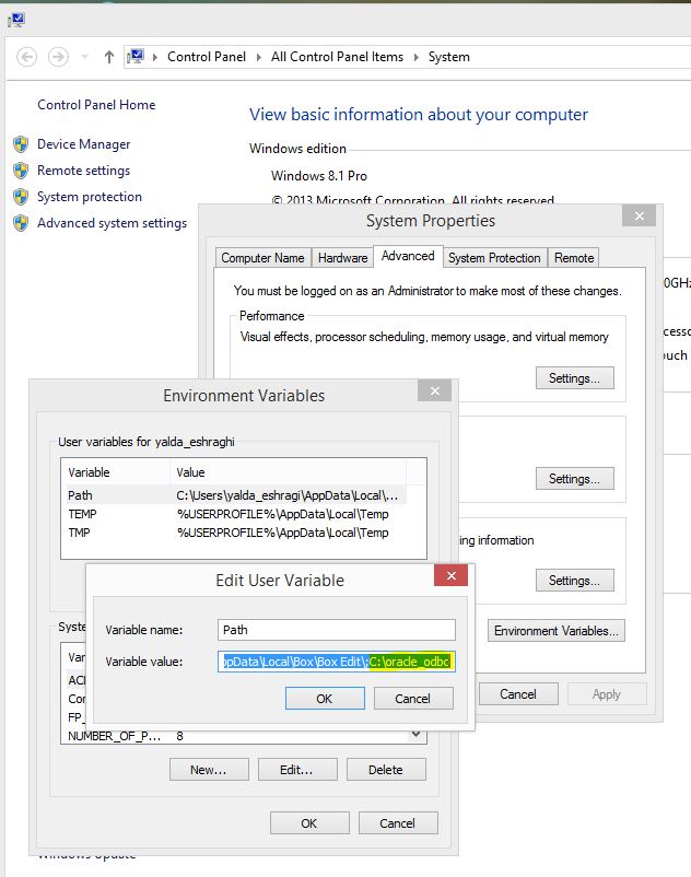 How set-up native Oracle ODBC connection through Windows DSN