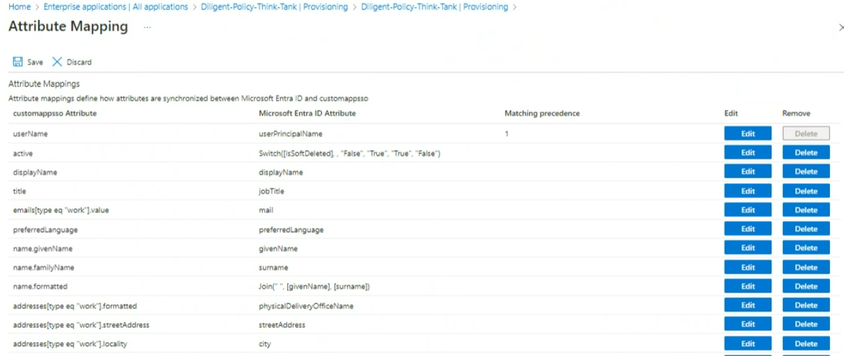 Diligent One : Entra SCIM user provisioning