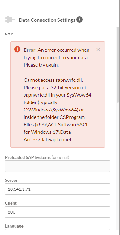 SAP Connector and 64-bit SAP GUI Logon